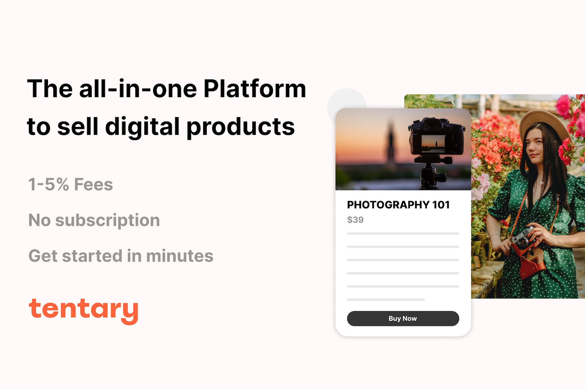 Tentary, your Gumroad alternative