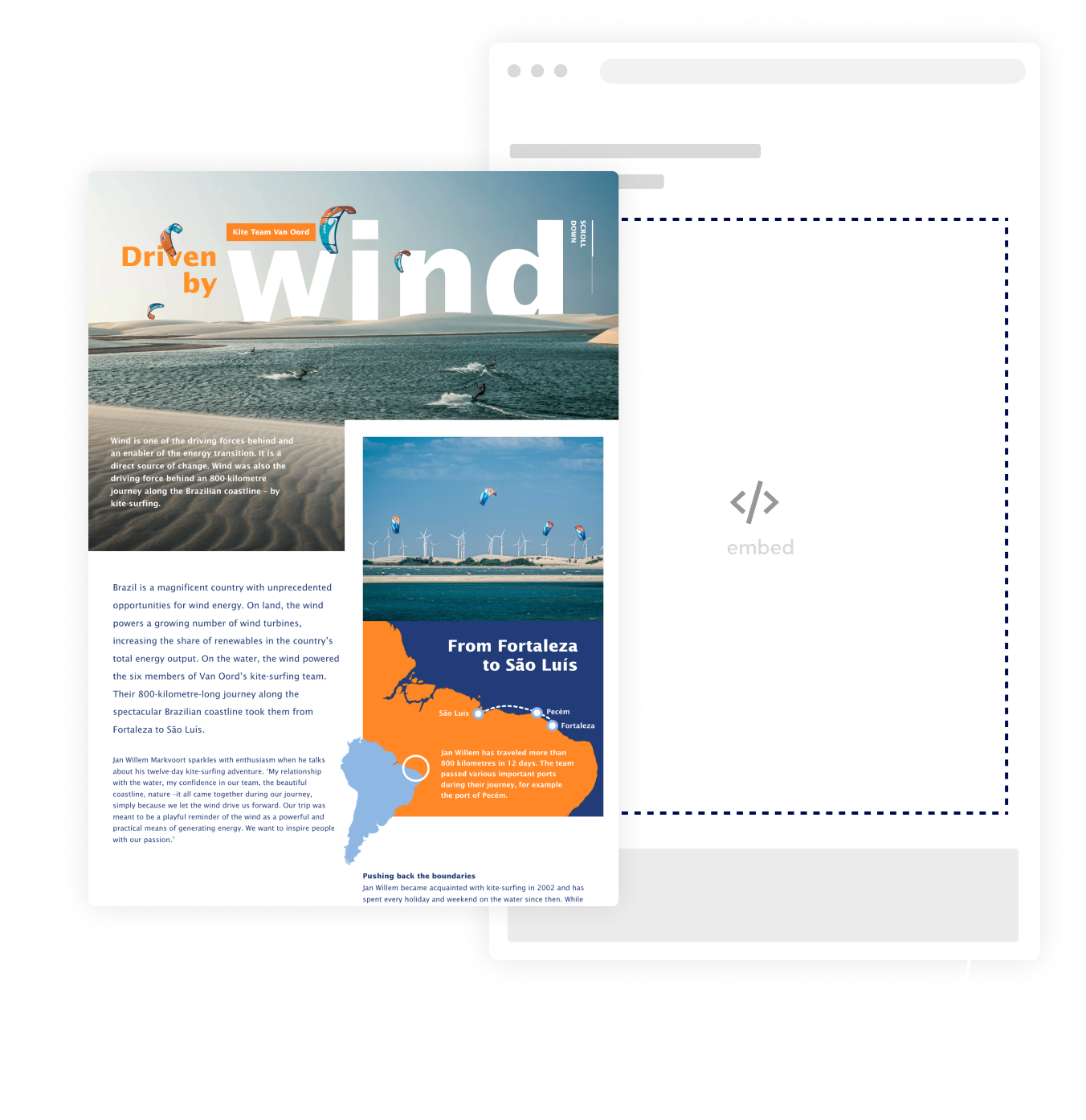 Seamlesly embed interactive fullscreen pages in your website - Maglr