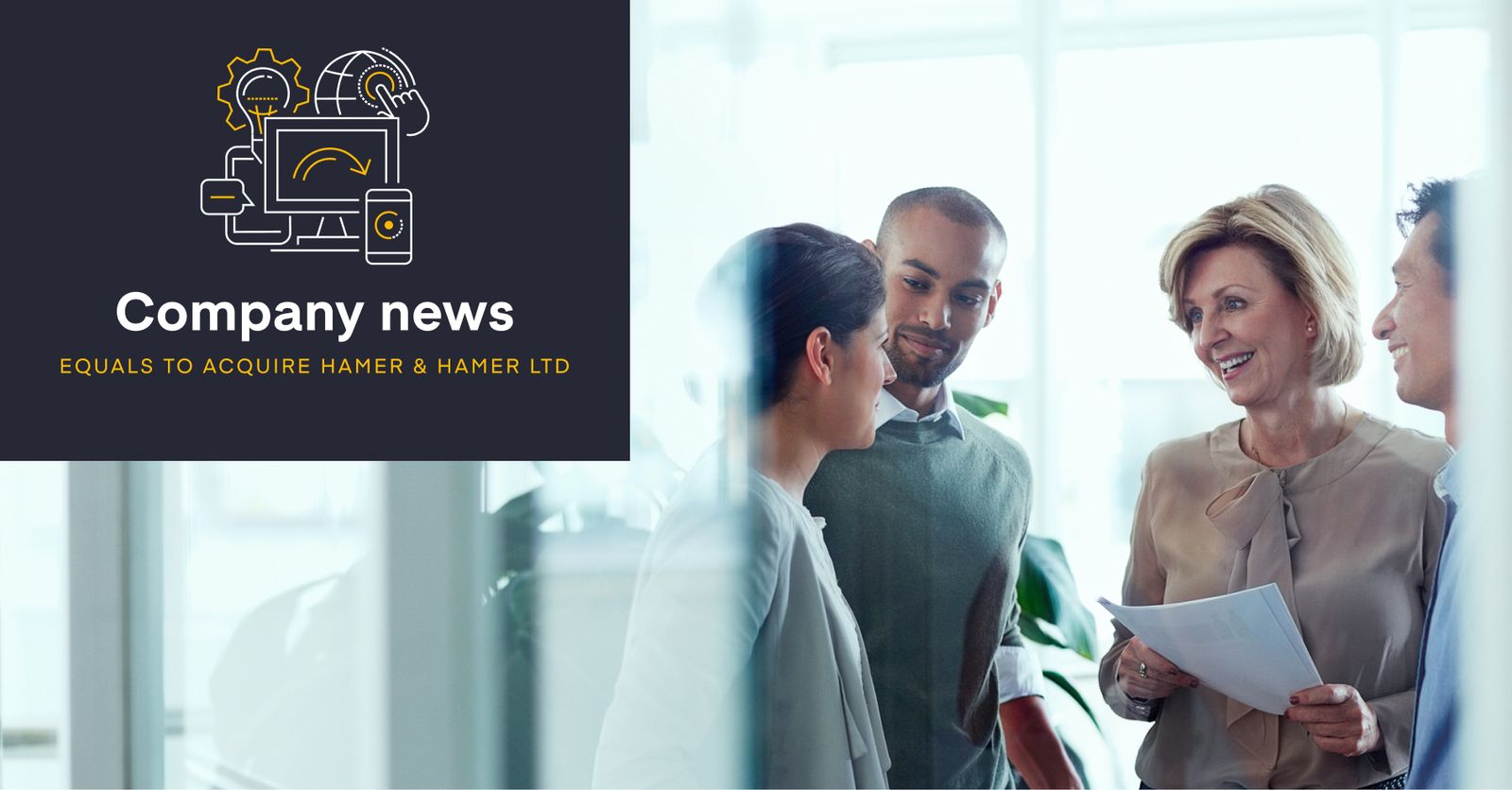 Equals Group to acquire Hamer & Hamer Ltd