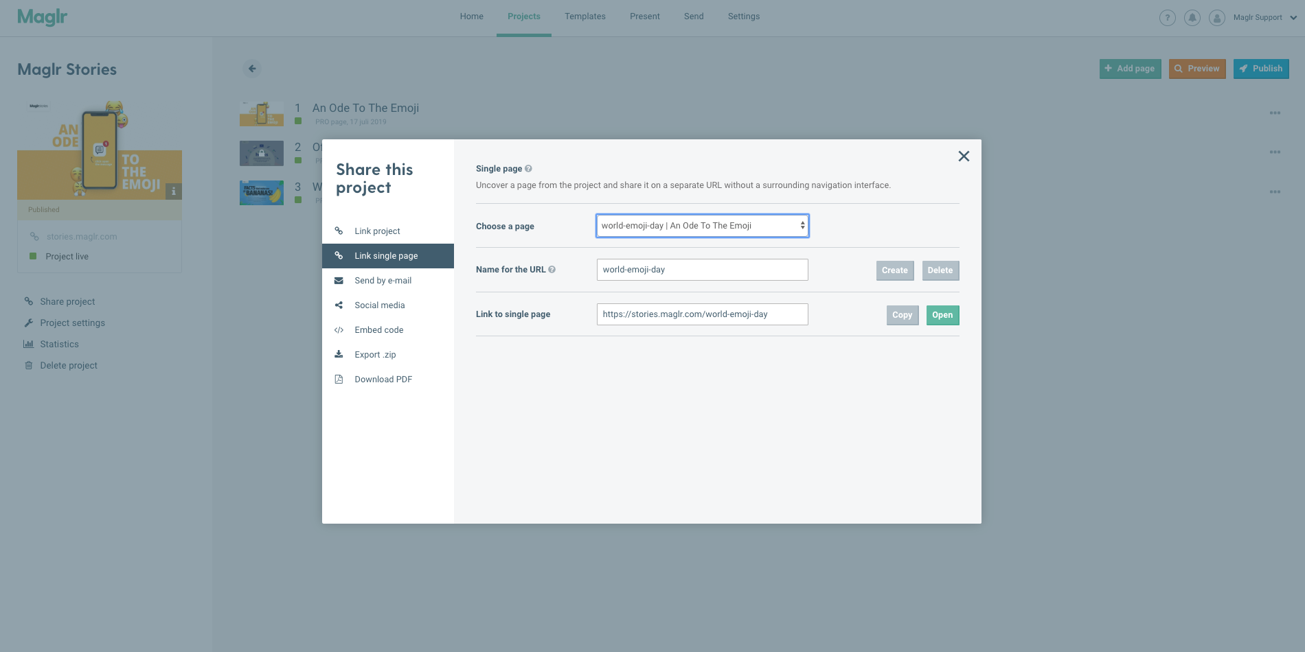 Update: renewed Maglr dashboard