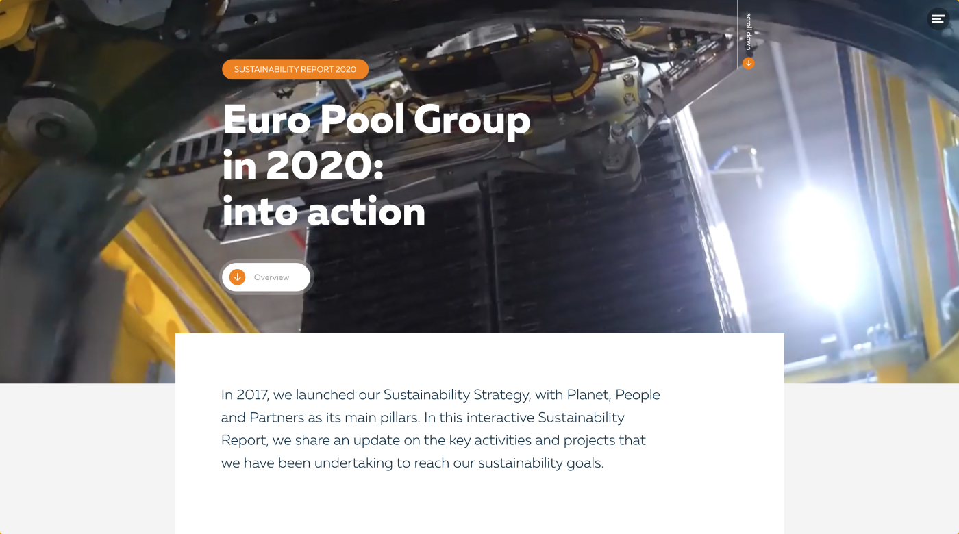 Maglr examples - Euro Pool Group - Sustainability Report 2020