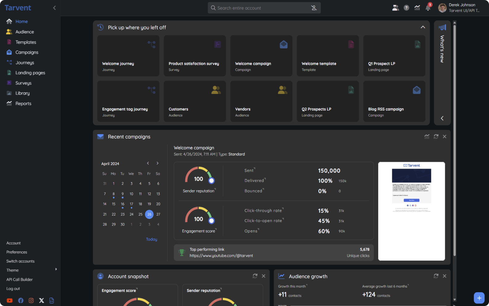 Email Marketing and Automation Made Easier | Tarvent