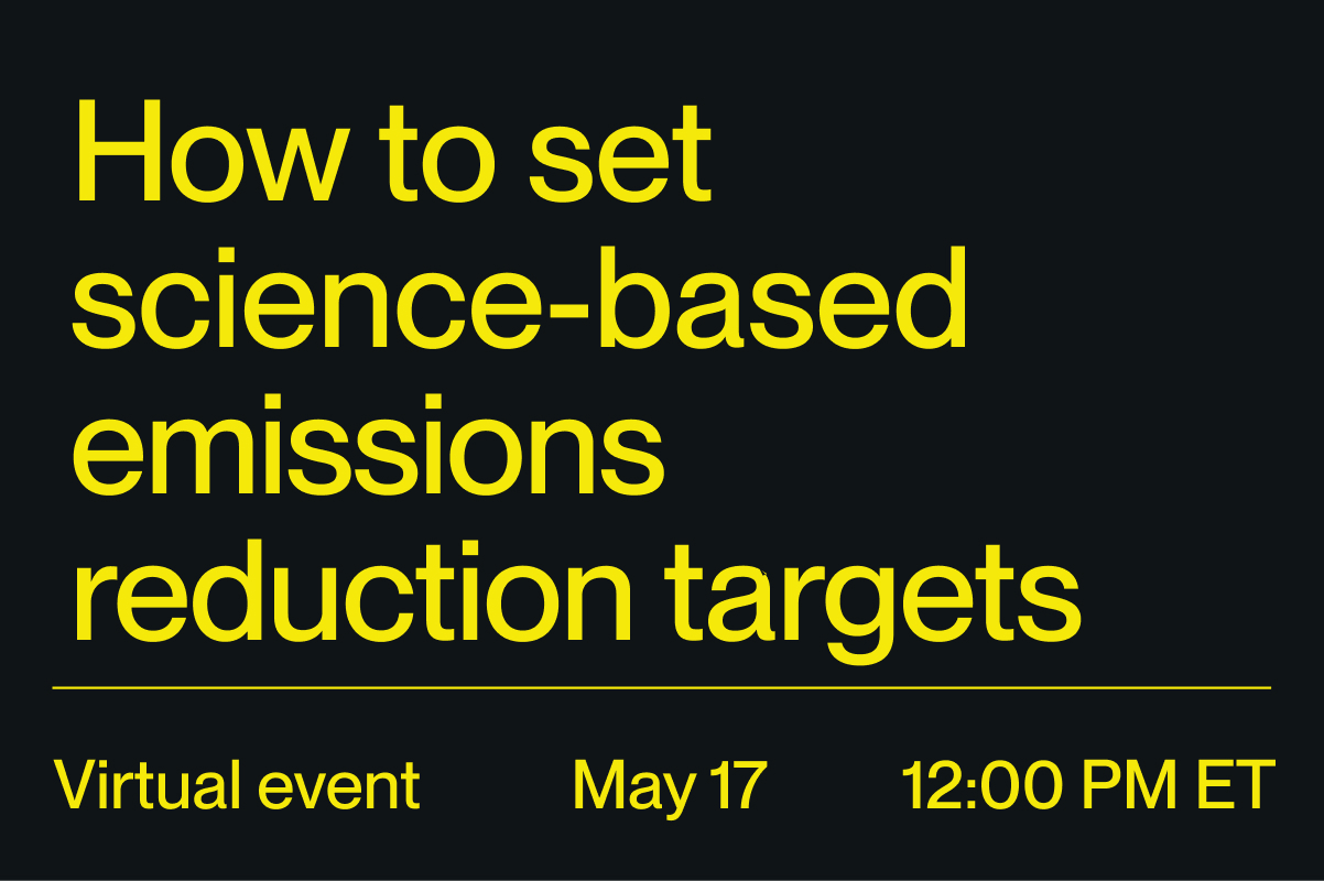 Emissions Reduction | How to Set Targets | Sustain.Life