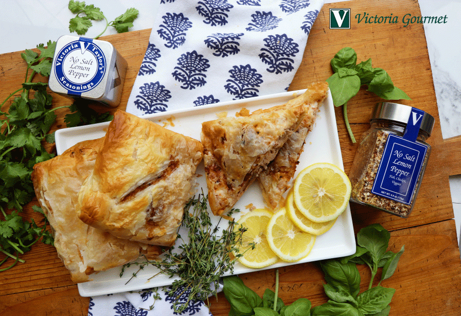 Lemon Pepper Salmon Wrapped in Phyllo - Victoria Gourmet