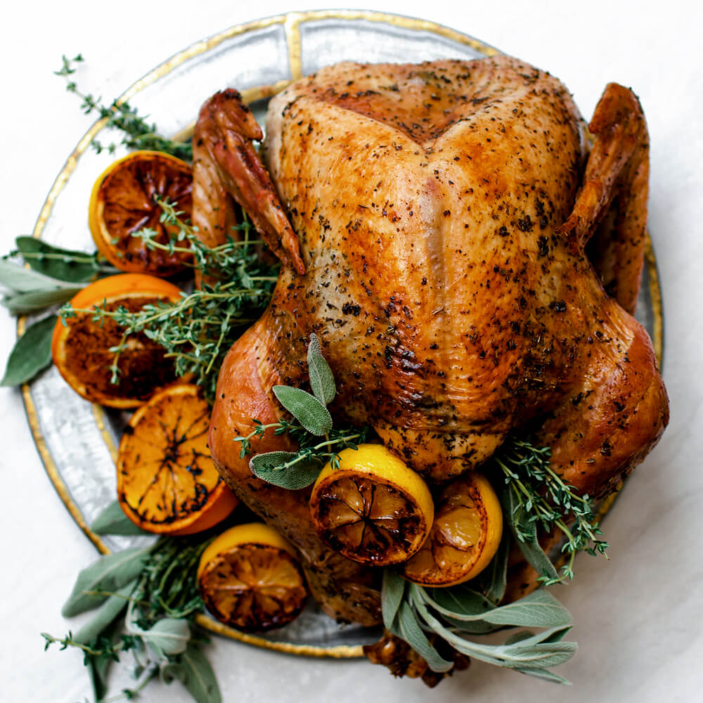 Sage and Garlic Roast Turkey - Victoria Gourmet