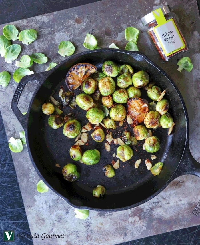 Sumac and Lemon Roasted Brussels Sprouts - Victoria Gourmet