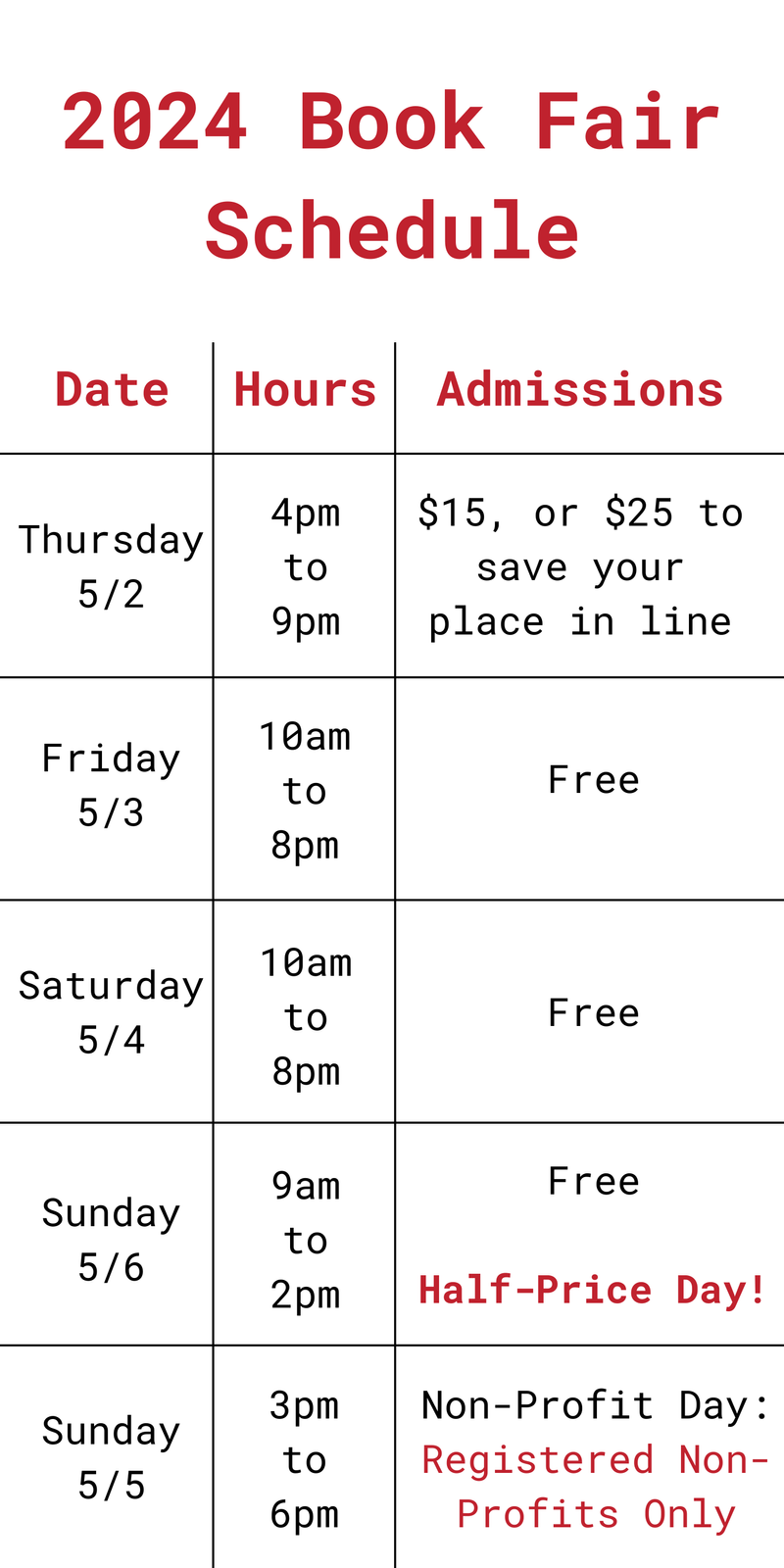 Book Fair – The Fair