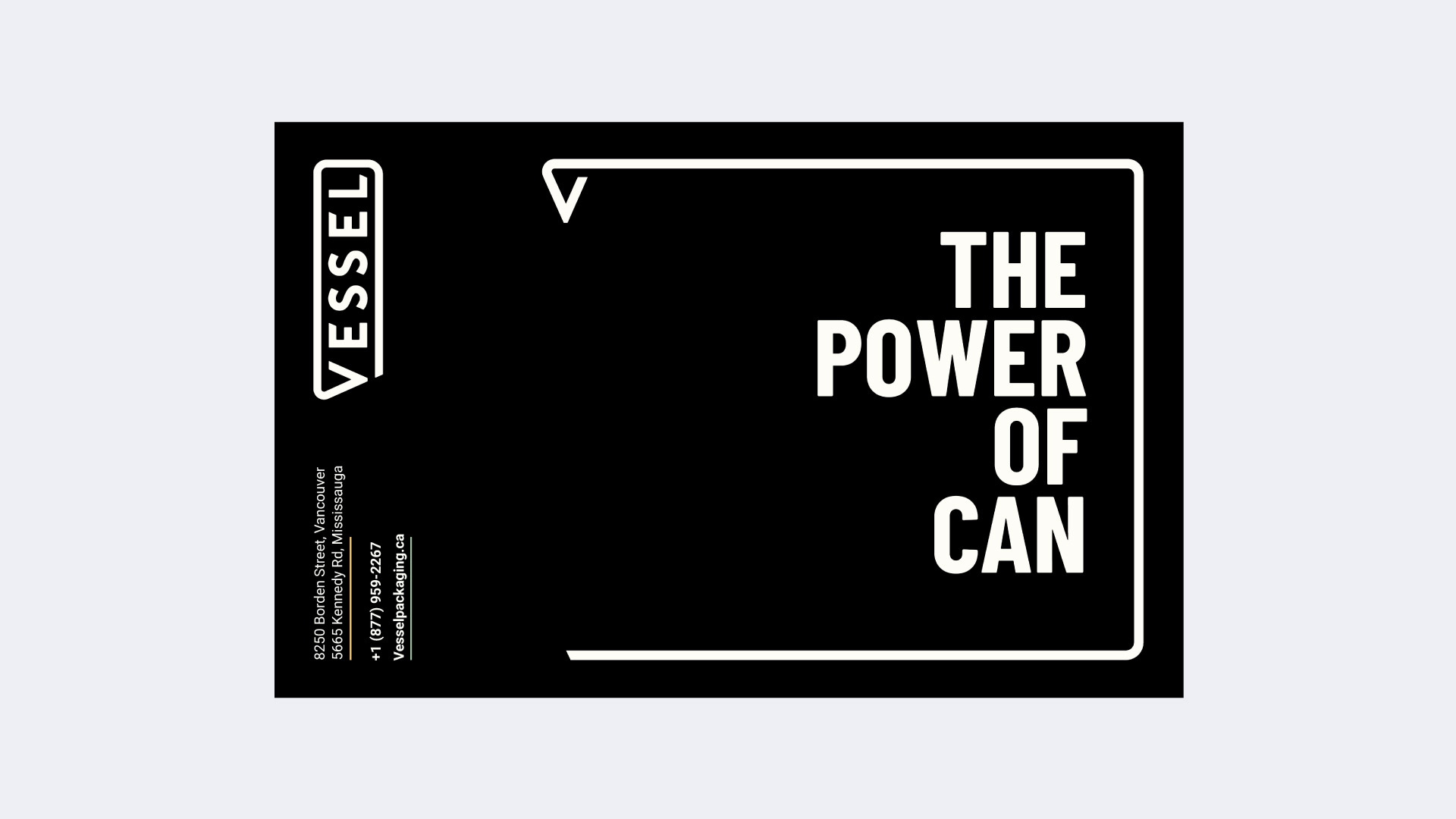 Vessel Packaging Co | Brand Strategy & Identity for B2B packaging service