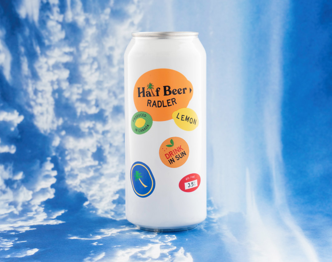 Half Beer Radler | Identity & Label design for craft beer