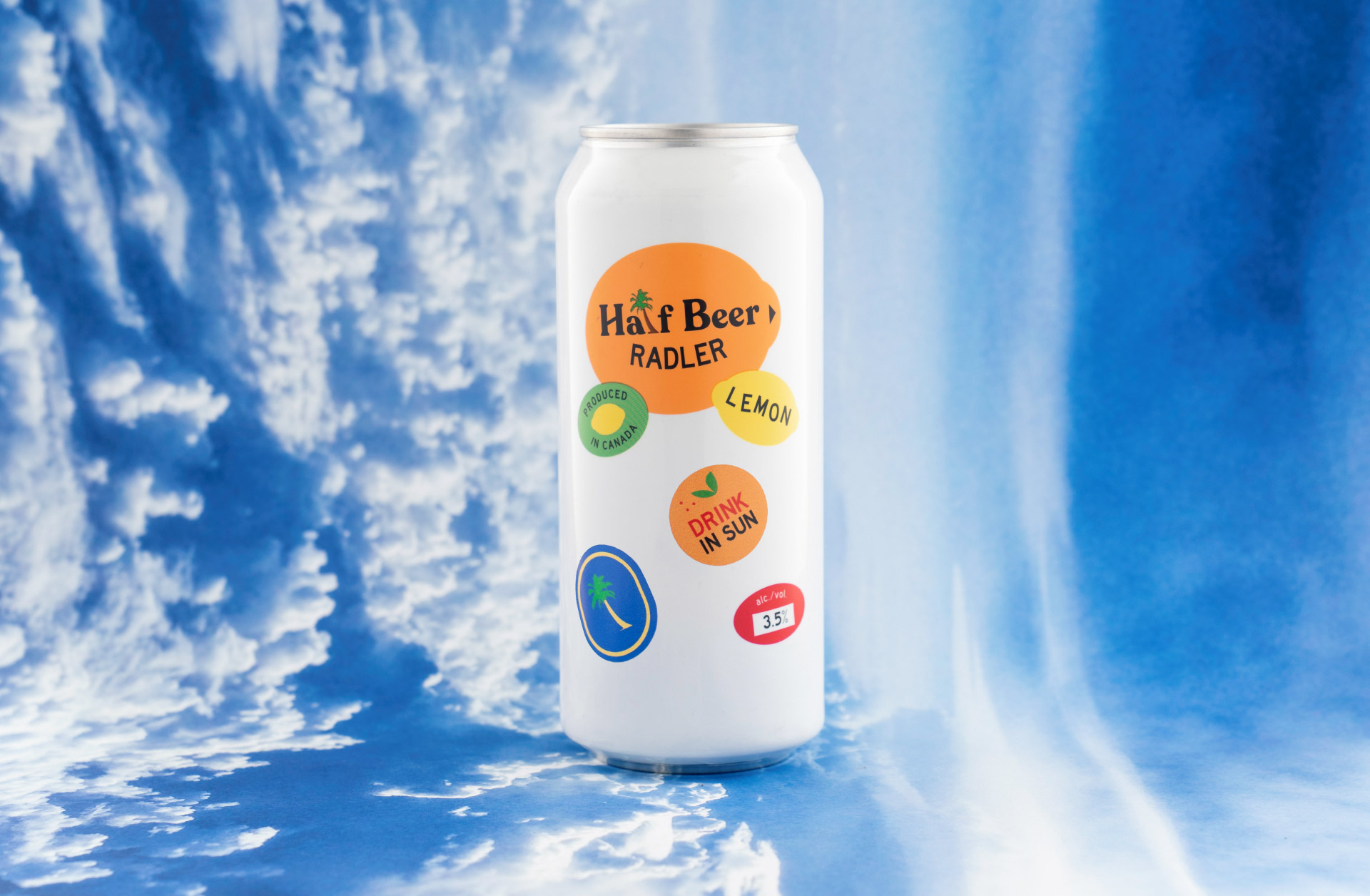 Half Beer Radler | Identity & Label design for craft beer