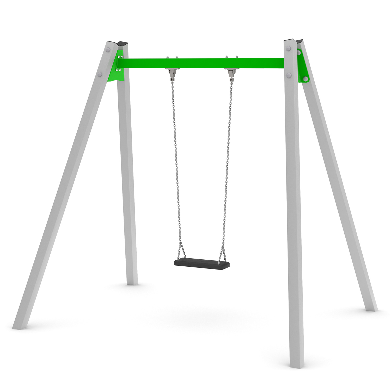 Coloured Single Metal Swing | Morti Sport & Play Equipment