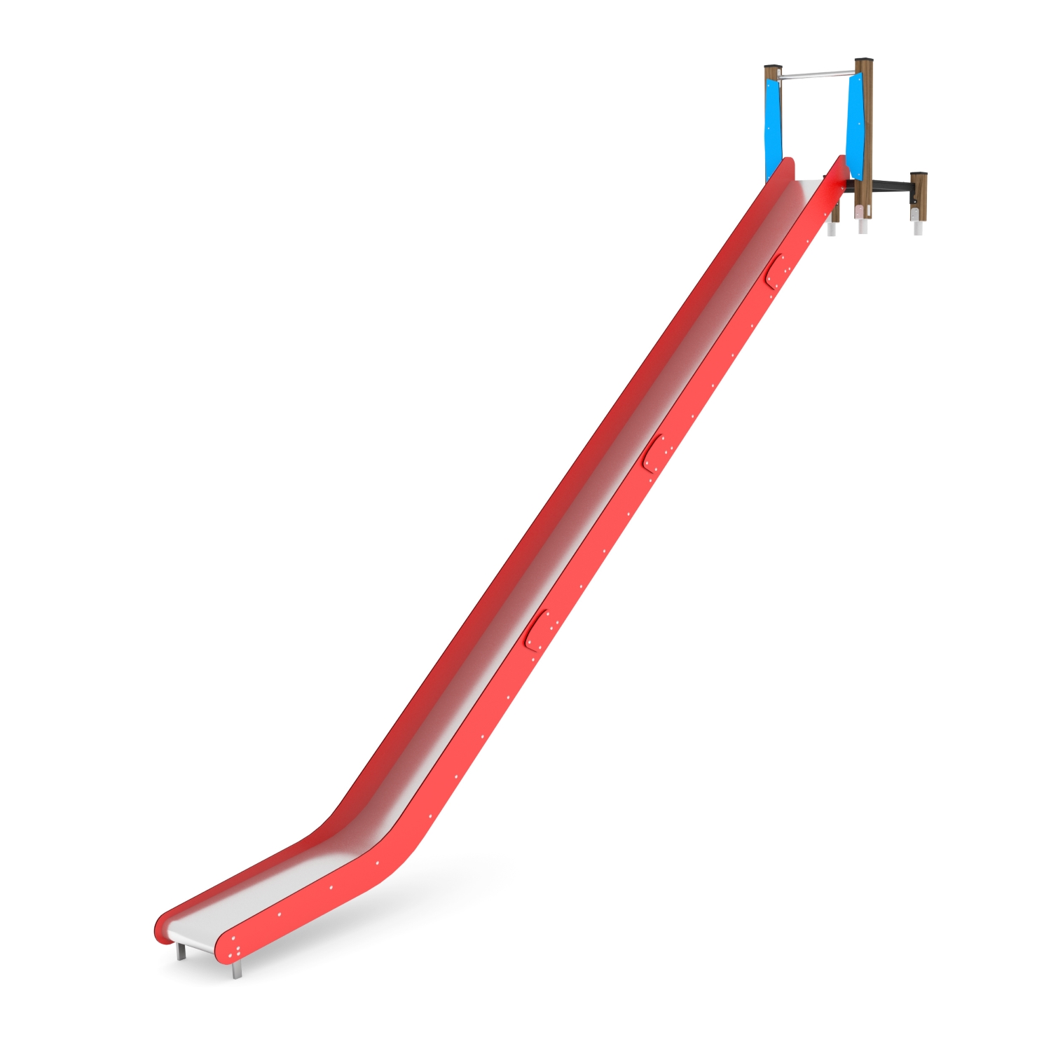 Large Embankment Colourful Steel Slide with Platform | Morti Sport ...