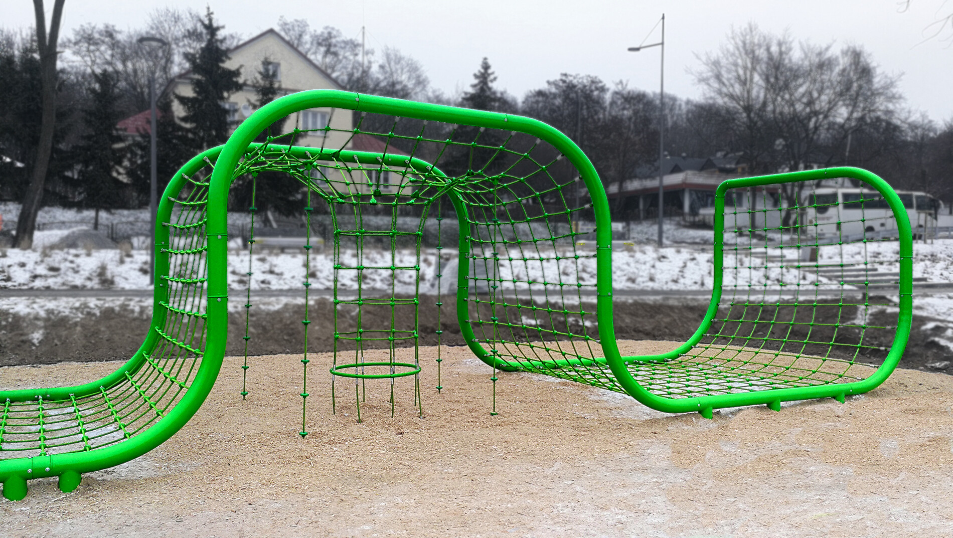 Small Castle-Themed Play Structure Complex | Morti Sport & Play Equipment