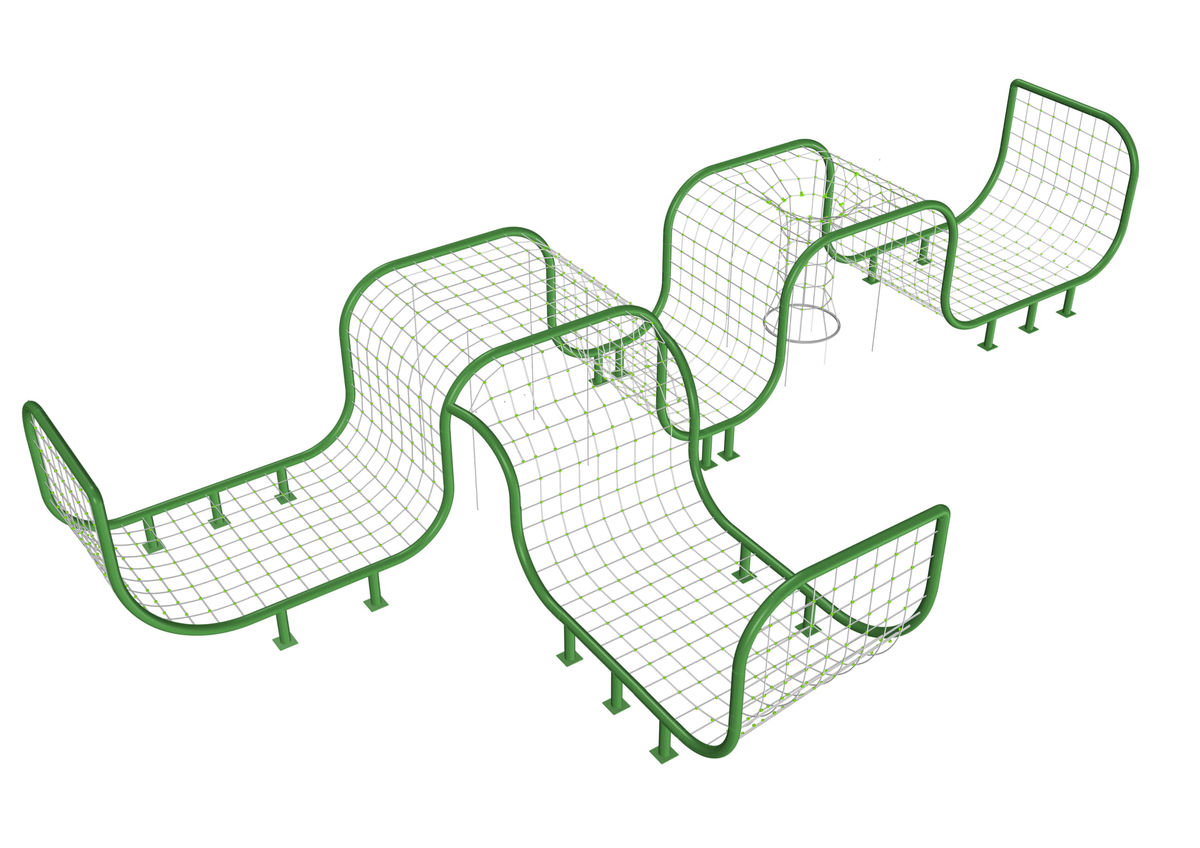 Large Tubular Climbing Play Structure | Morti Sport & Play Equipment