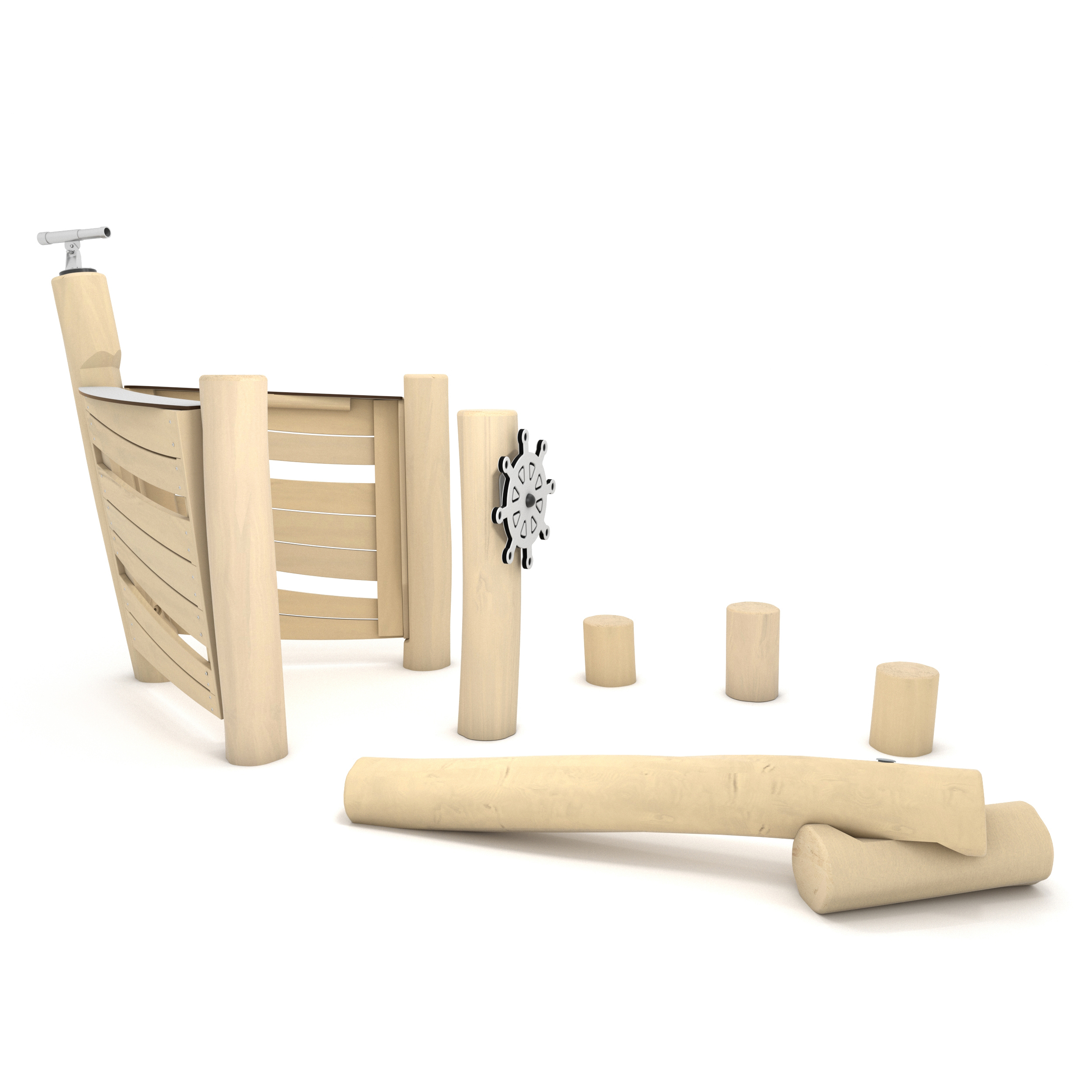 Pirate-Themed Balance Play Structure 2 | Morti Sport & Play Equipment