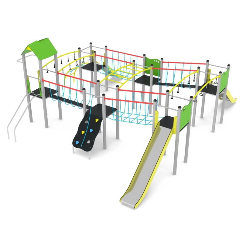 Large Colourful Steel Play Structure Complex 1 | Morti Sport & Play ...