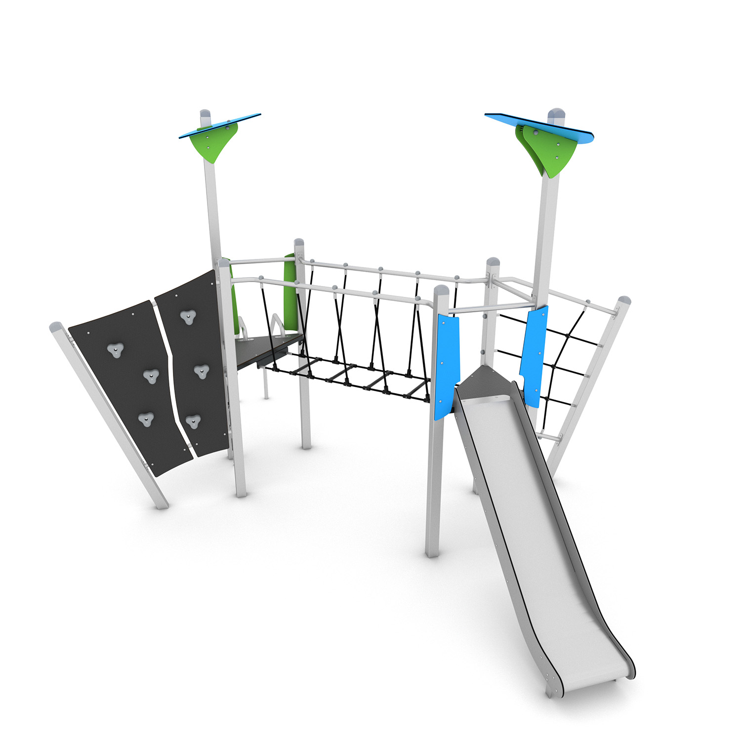 Small Colourful Steel Play Structure 4 | Morti Sport & Play Equipment