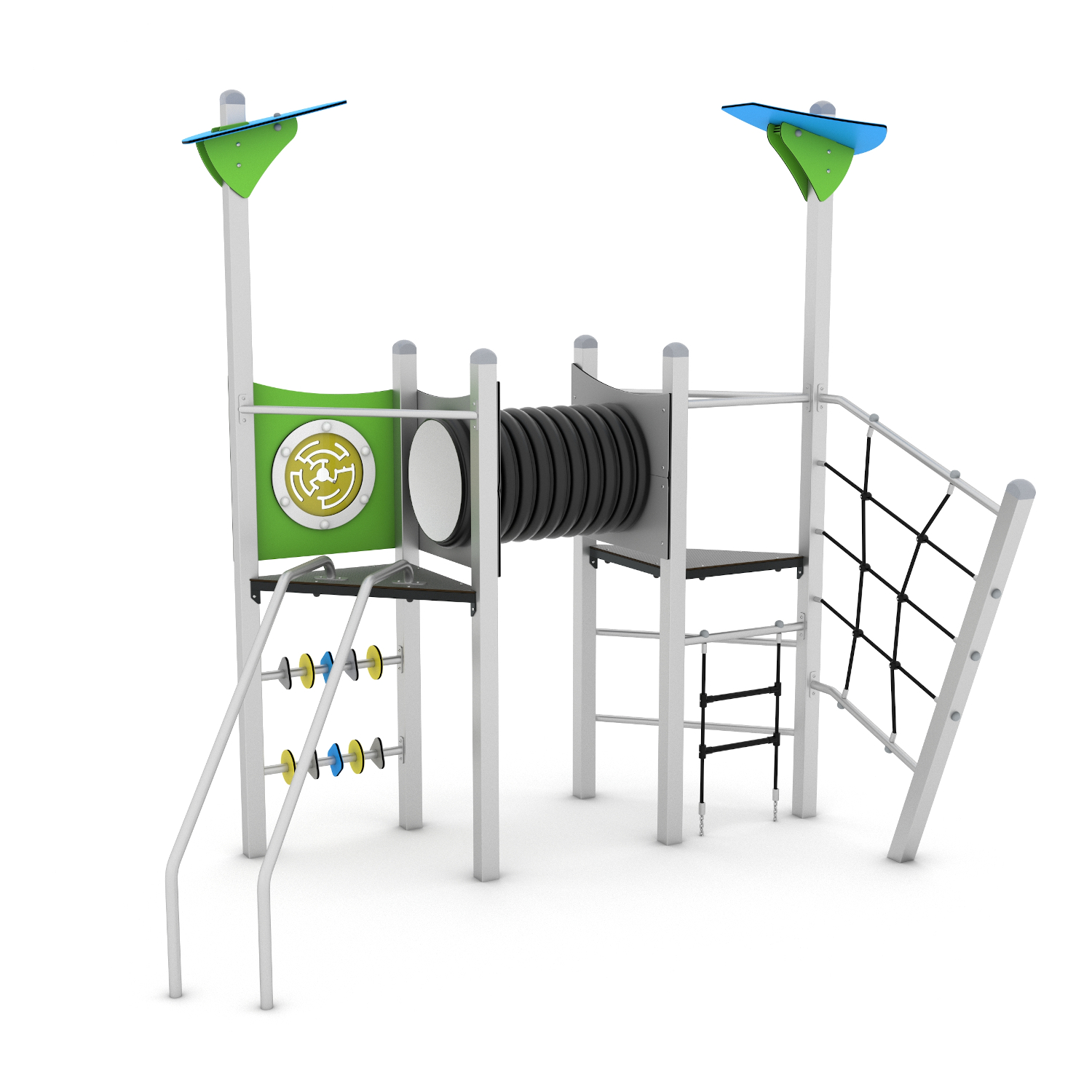 Small Colourful Steel Play Structure 5 | Morti Sport & Play Equipment