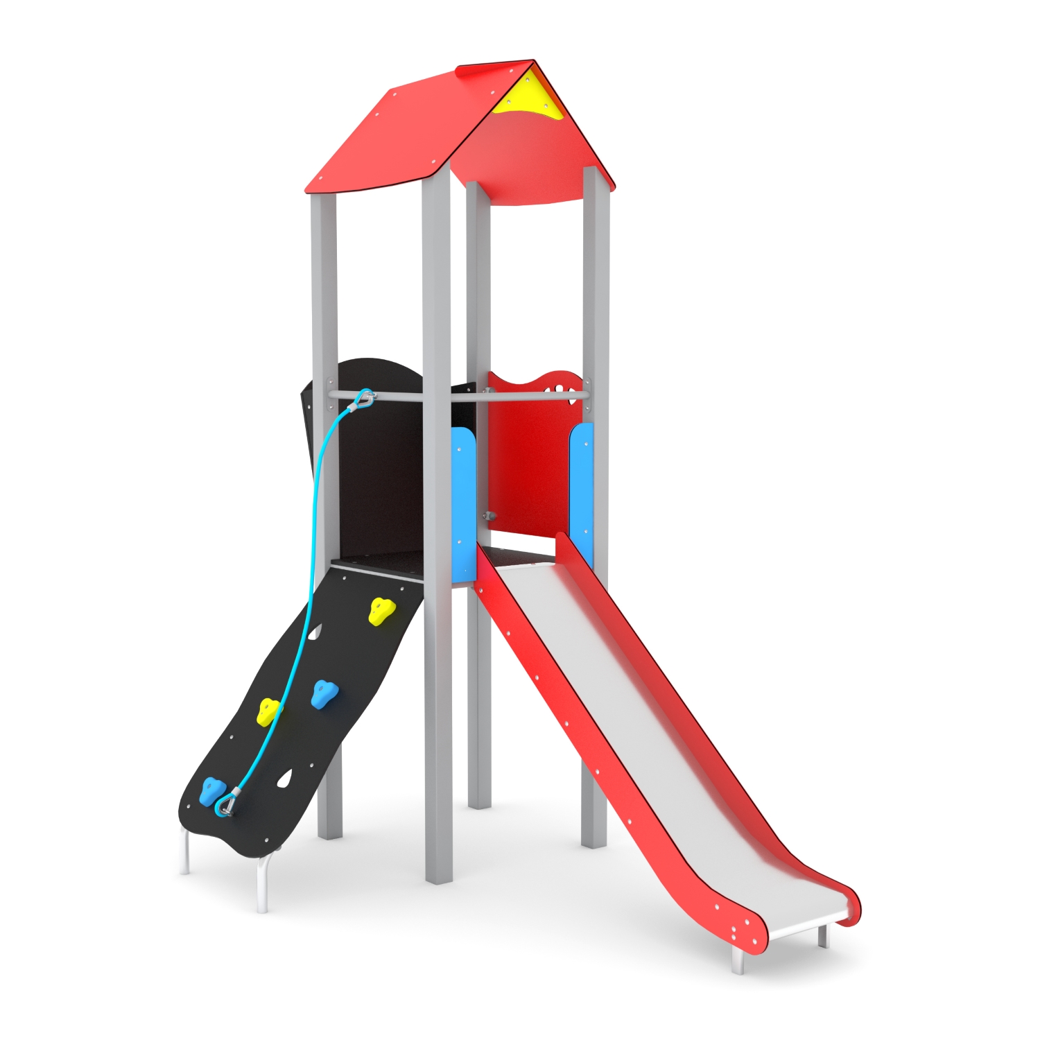 Mini Colourful Steel Play Structure 3 | Morti Sport & Play Equipment