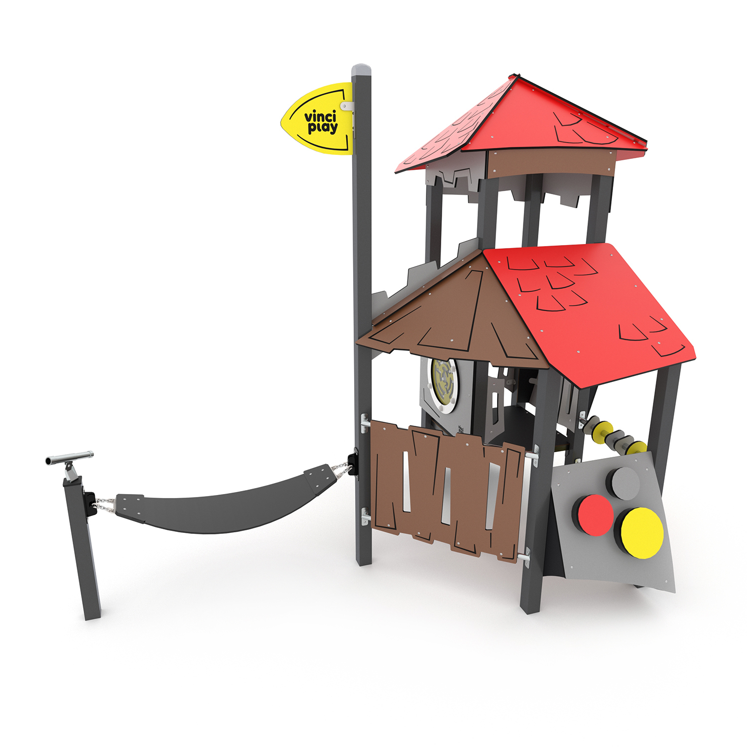 Small Single Castle-Themed Play Structure A | Morti Sport & Play Equipment