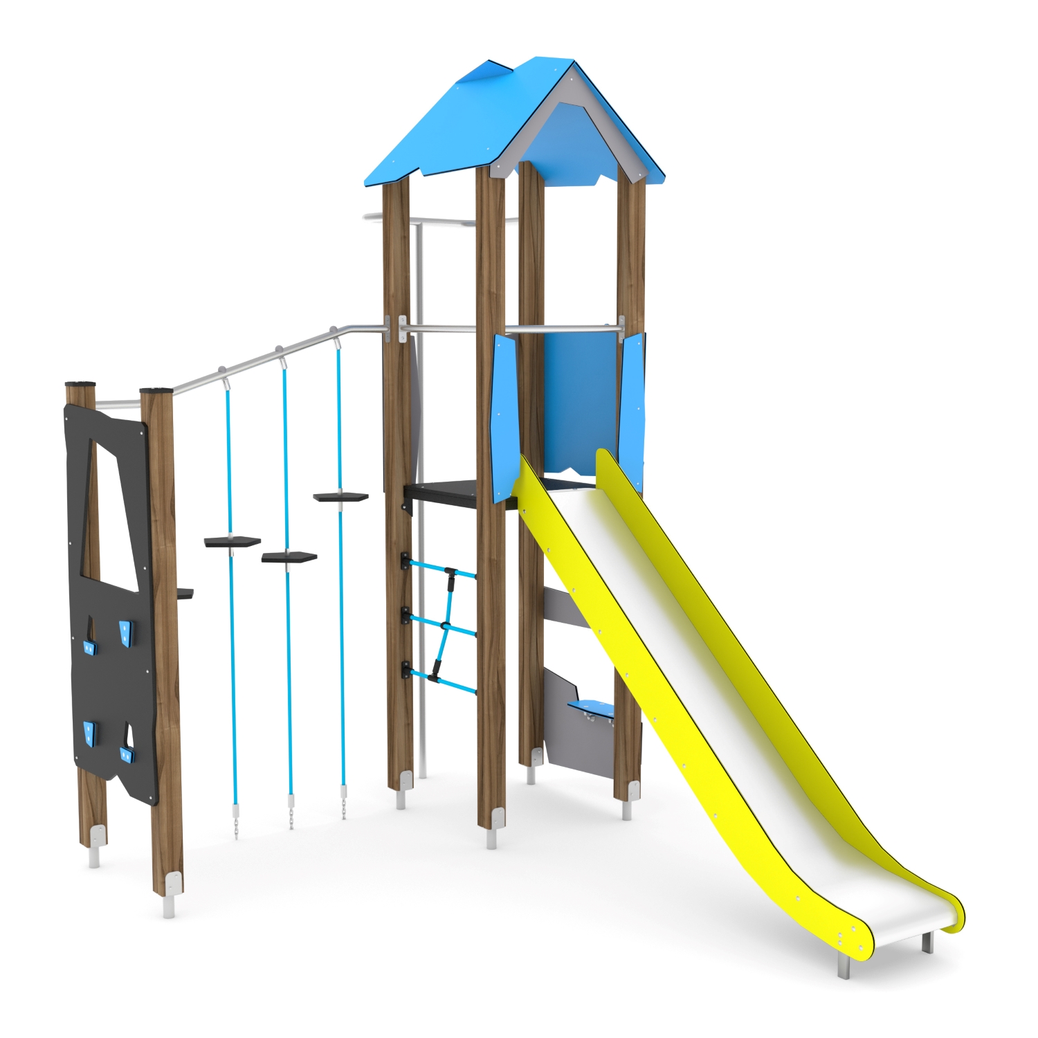 Small, Simple & Colourful Slide Play Structure 6 | Morti Sport & Play ...