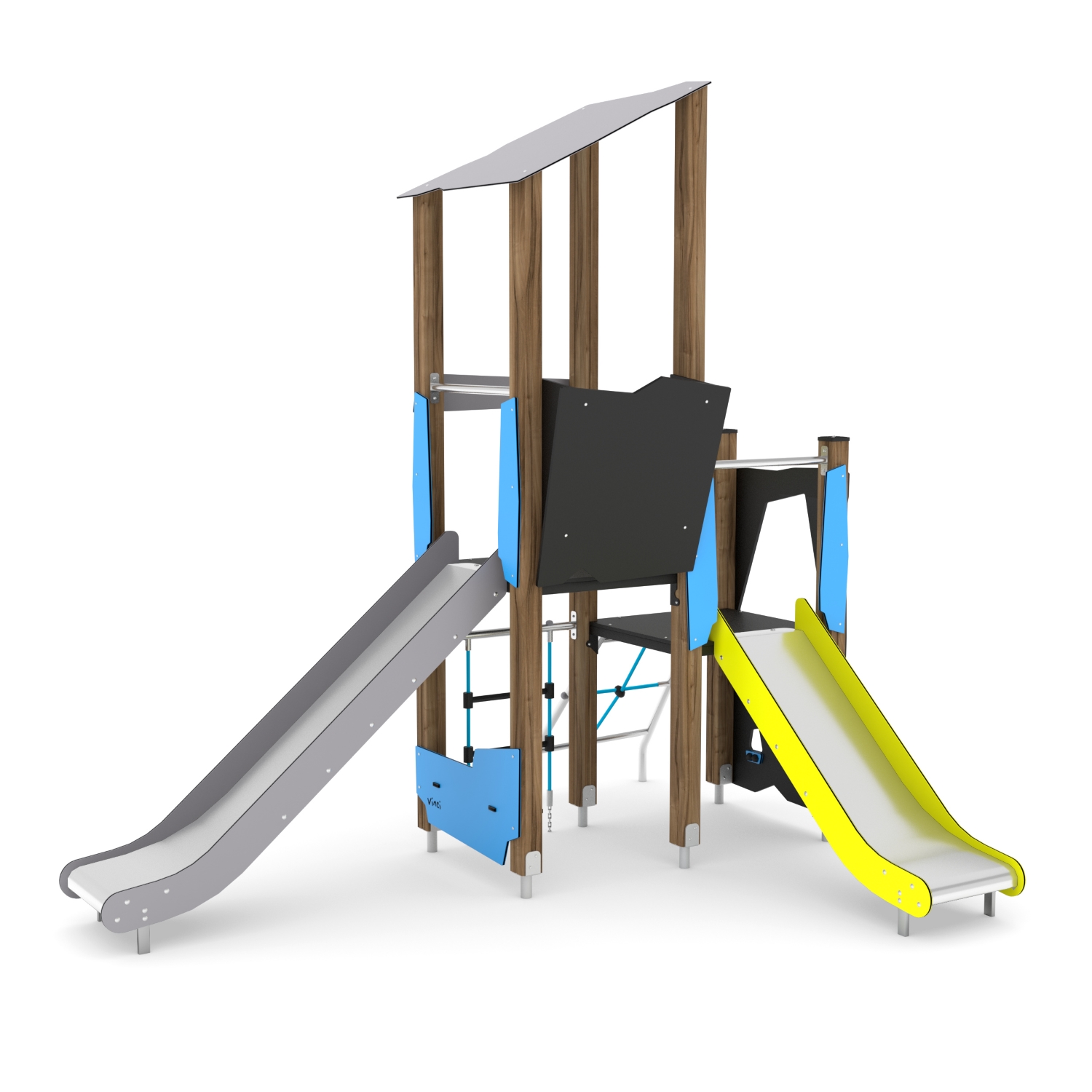 Small, Simple & Colourful Little & Large Slide Play Structure 1 | Morti ...