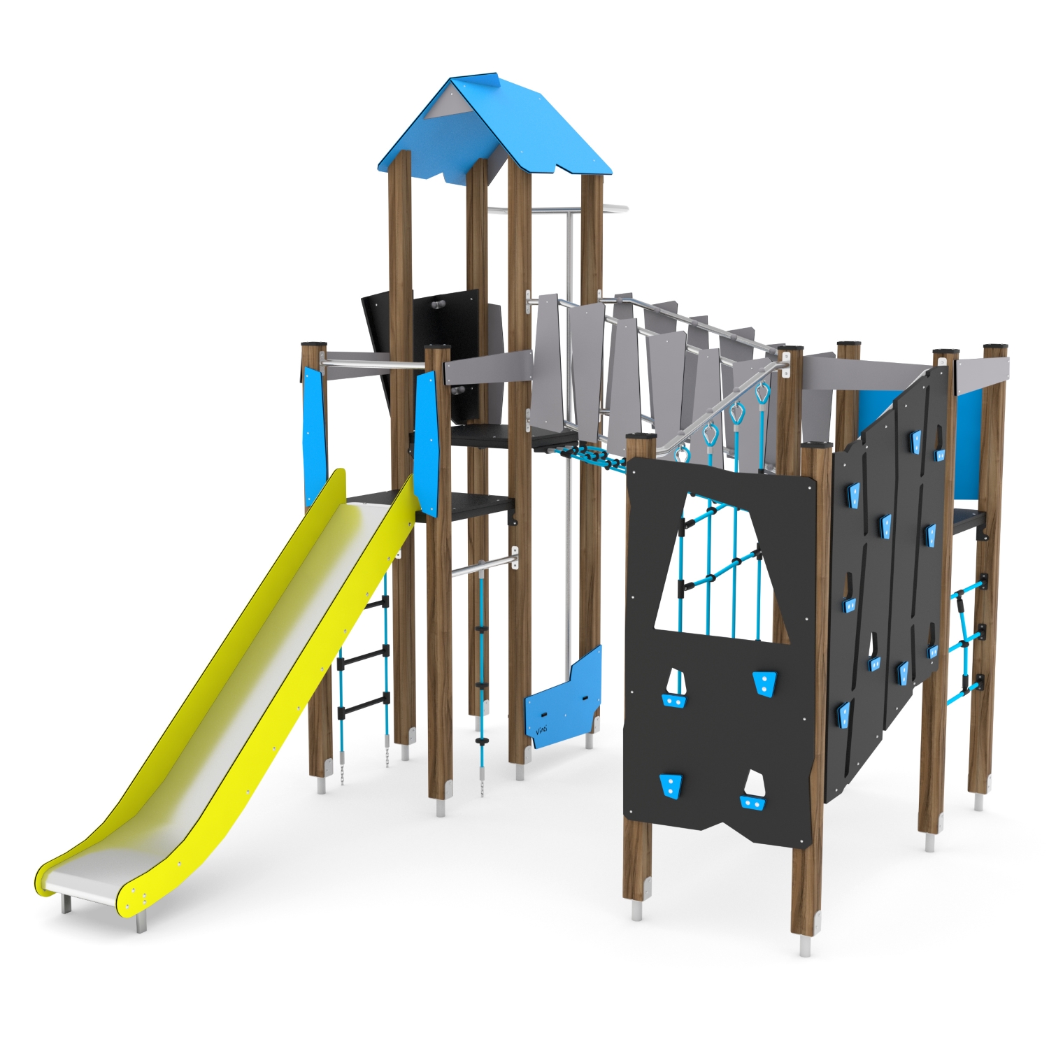 Small, Simple & Colourful Slide Play Structure 9 | Morti Sport & Play ...