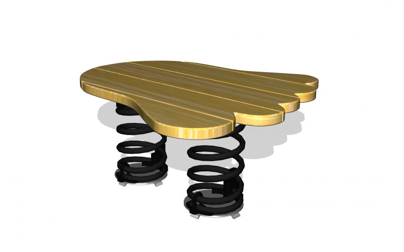 Robinia Wood Paw Spring Rider 1 | Morti Sport & Play Equipment