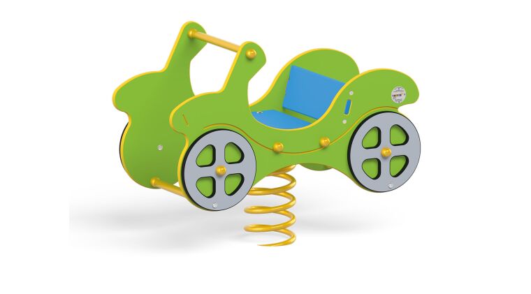 Green Car Spring Rider | Morti Sport & Play Equipment