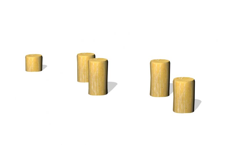 Wooden Balance Stumps 1 | Morti Sport & Play Equipment