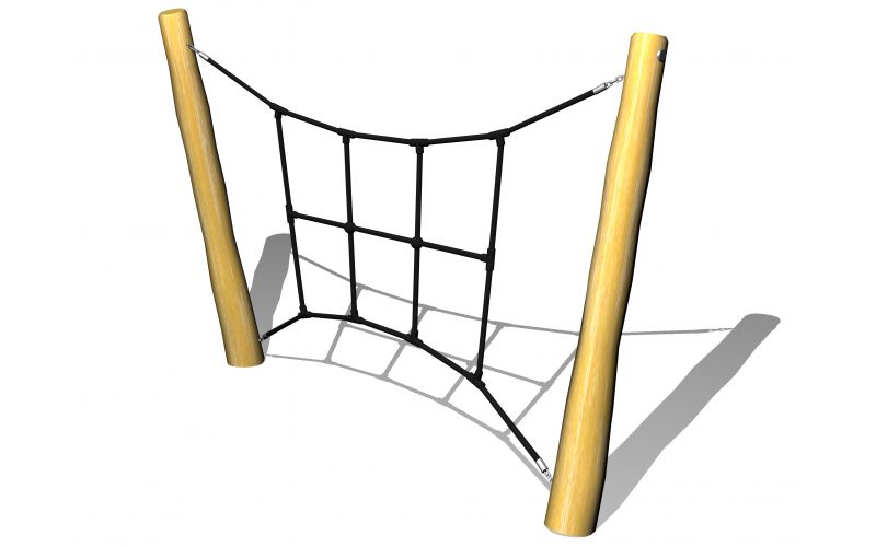 Wooden Trim Trail Net | Morti Sport & Play Equipment