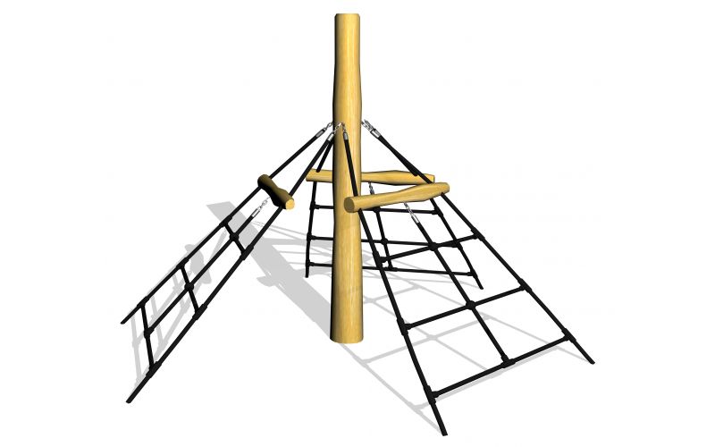 Wooden Climbing Pyramid | Morti Sport & Play Equipment
