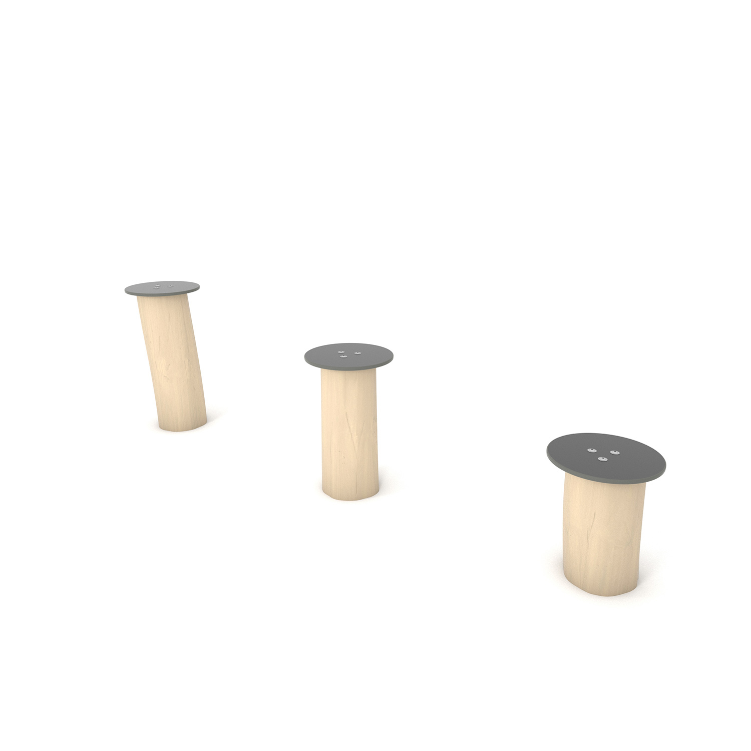Wooden Balance Stumps 2 | Morti Sport & Play Equipment