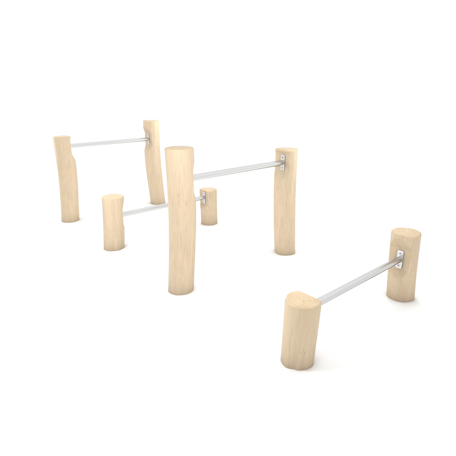 Wooden Balance Bar Trail | Morti Sport & Play Equipment
