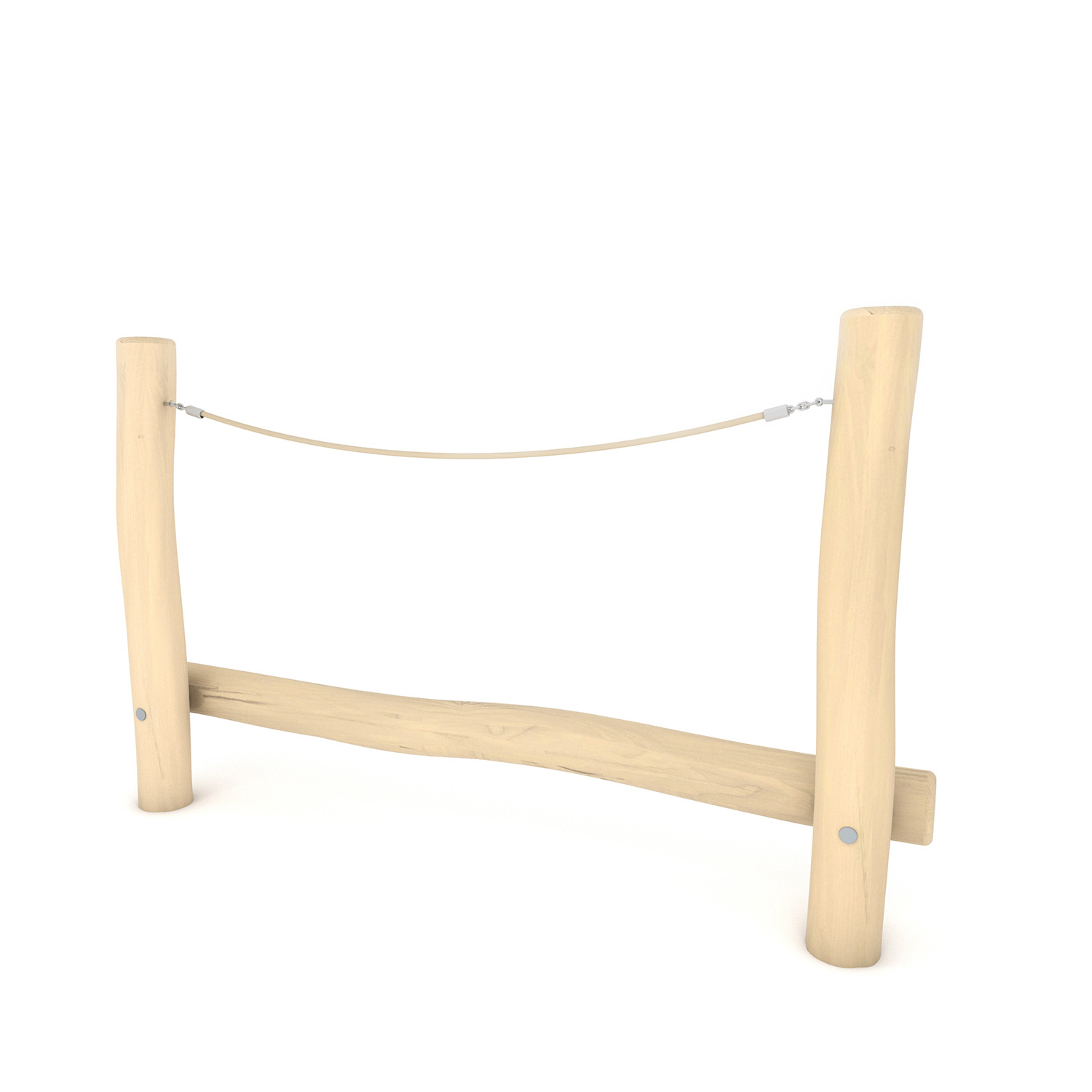 Wooden Balance Beam w/ Rope 2 | Morti Sport & Play Equipment