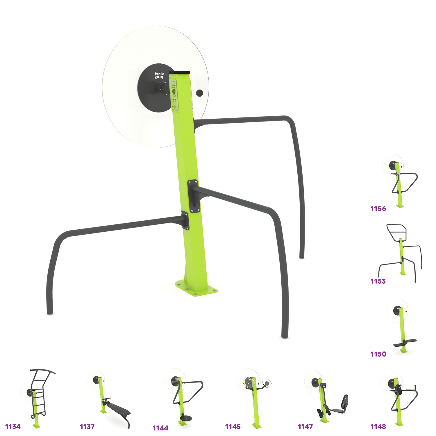 Arm Crank & Triple Bar Workout Station | Morti Sport & Play Equipment