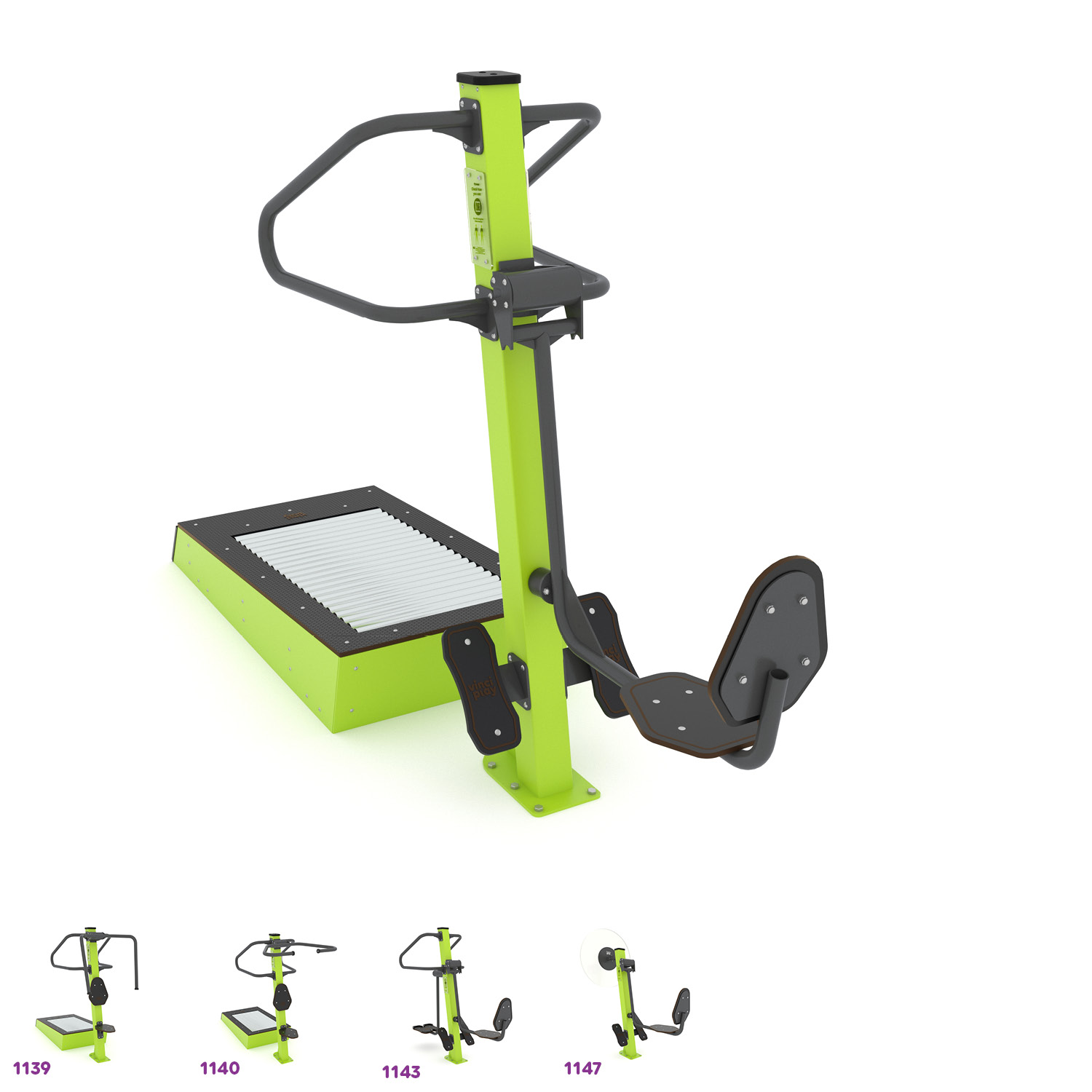 Leg Press & Roller Treadmill Station | Morti Sport & Play Equipment