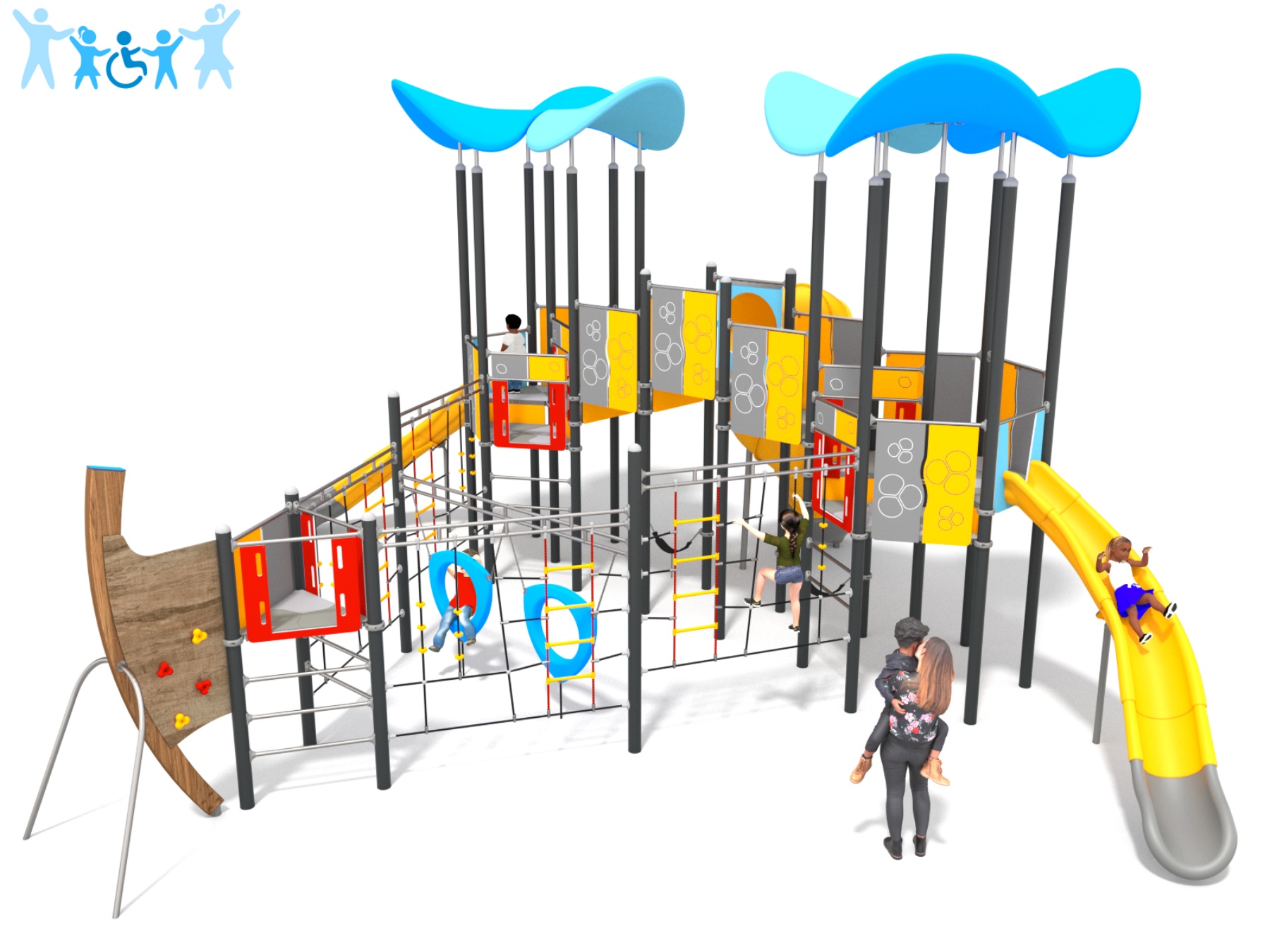 Inclusive Climbing Frame Boat | Morti Sport & Play Equipment