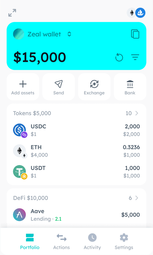 Zeal Wallet | Pay with DeFi