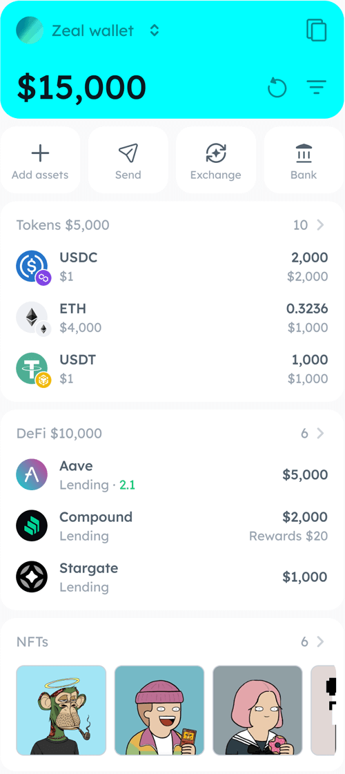 Zeal Wallet | Pay with DeFi