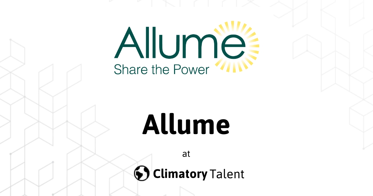 👉 Allume is Hiring! 15 Open Roles | Climatory Talent