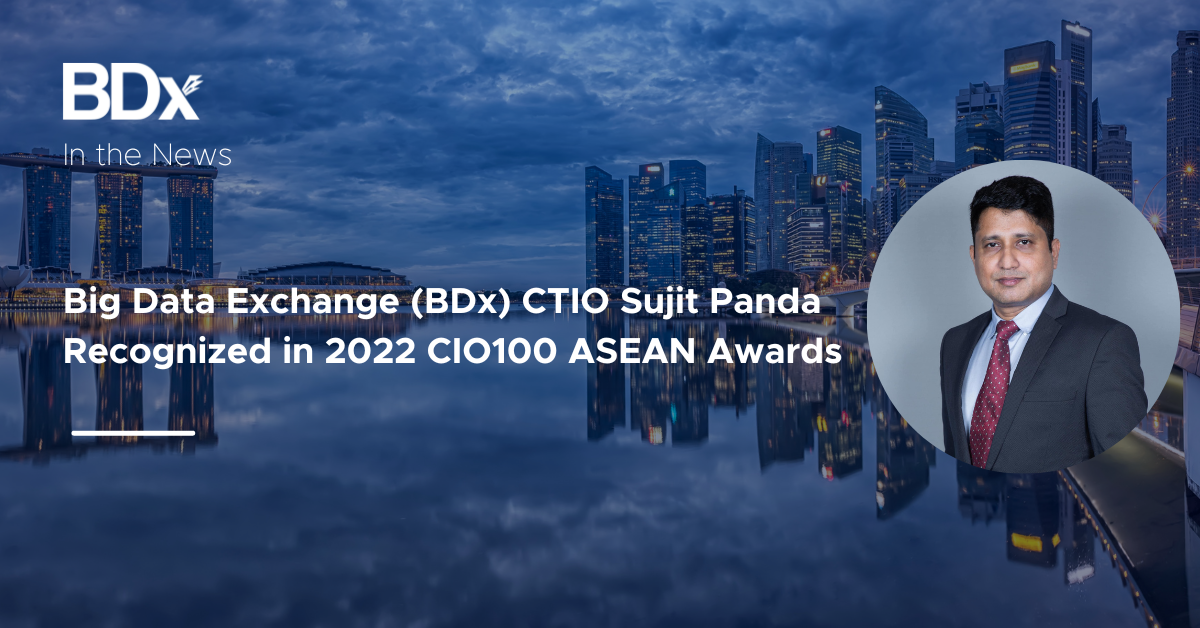BDx CTIO Sujit Panda Recognized in CIO100 ASEAN Awards