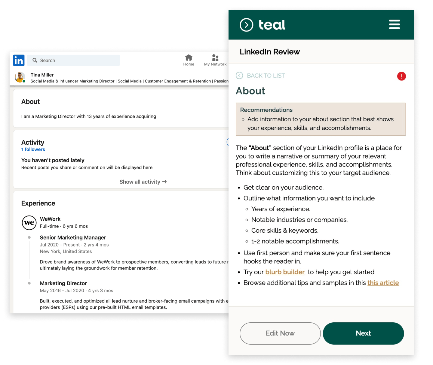 LinkedIn Profile Review with a Chrome Extension