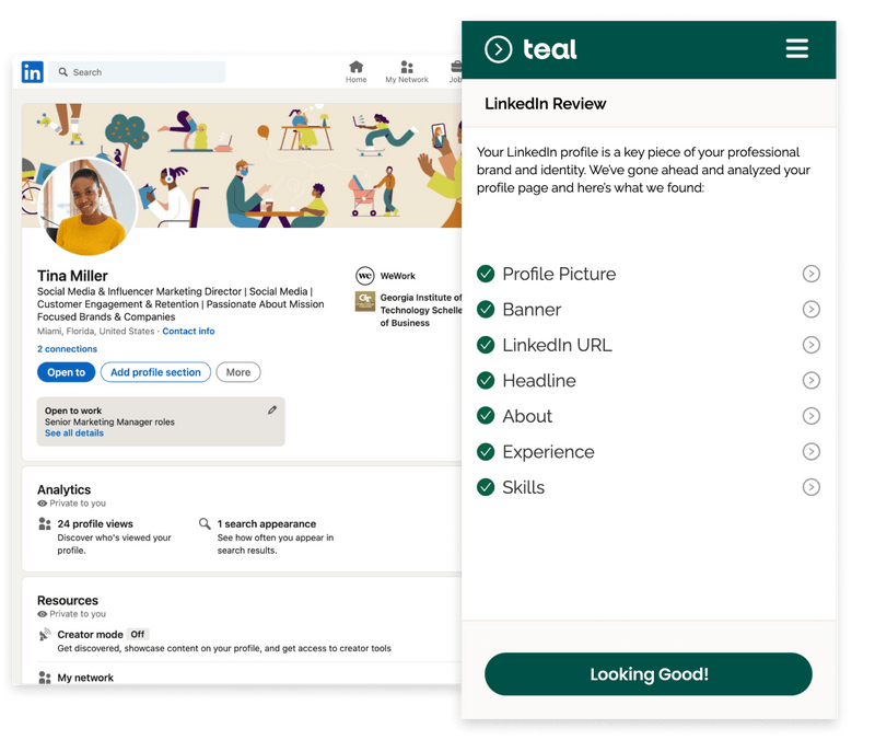 LinkedIn Profile Review with a Chrome Extension