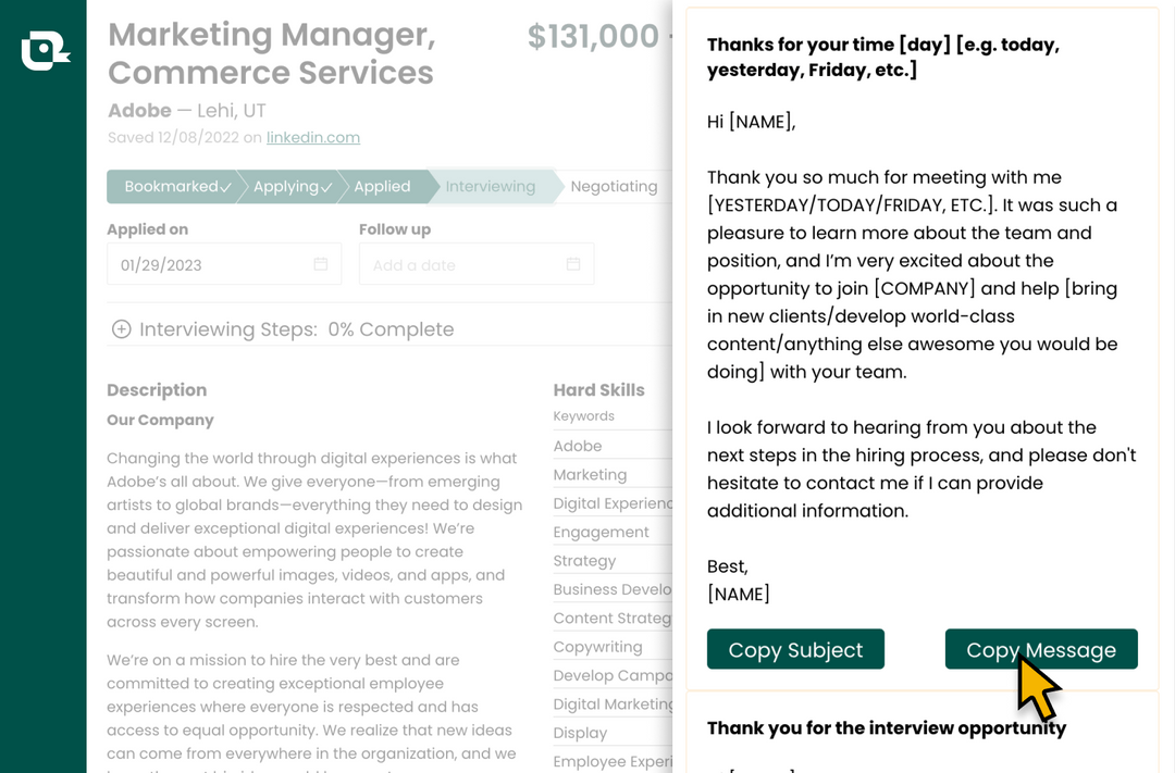 Job Application Tracker by Teal | Track and Manage Job Applications