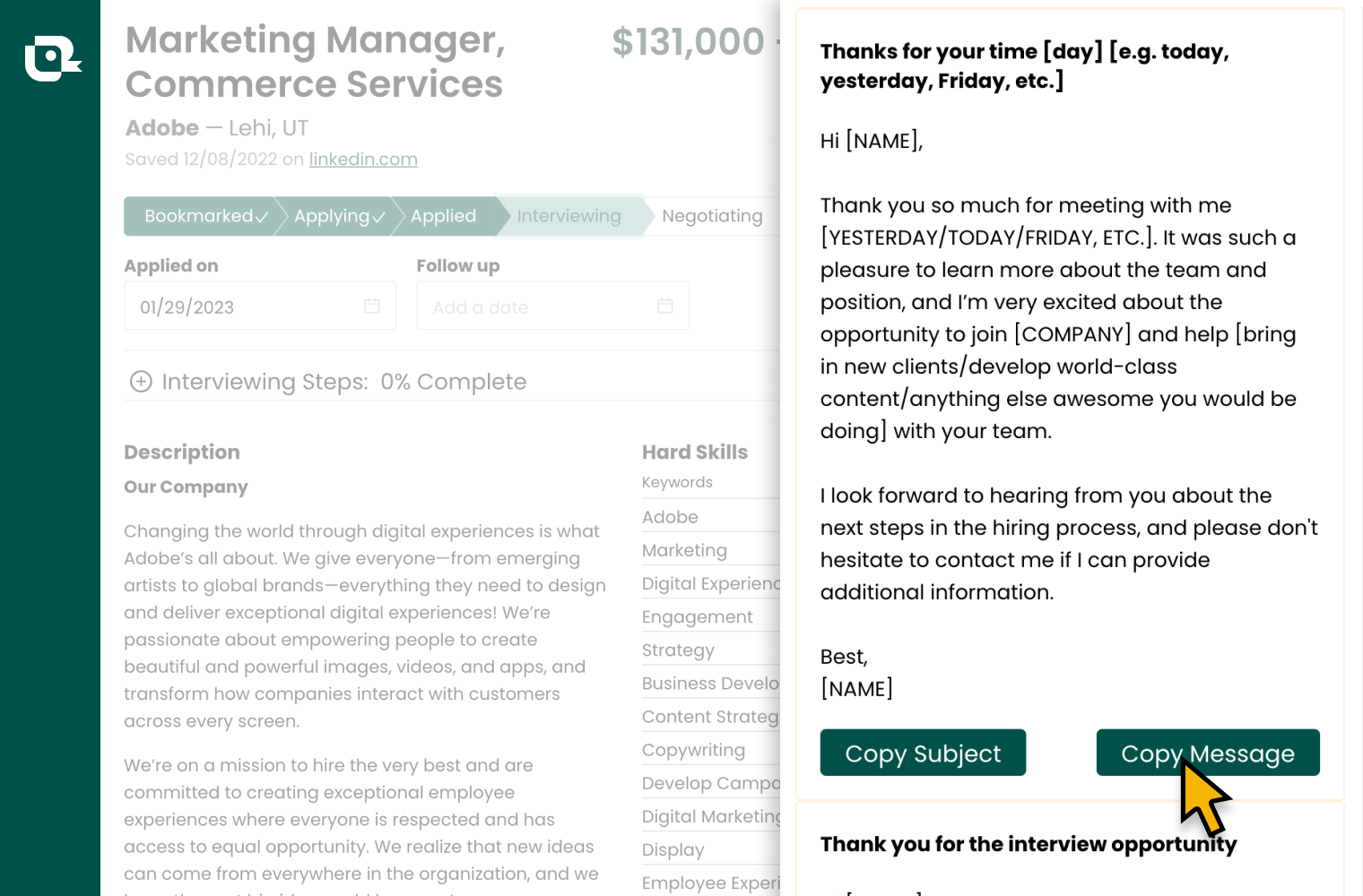 Job Application Tracker by Teal | Track and Manage Job Applications