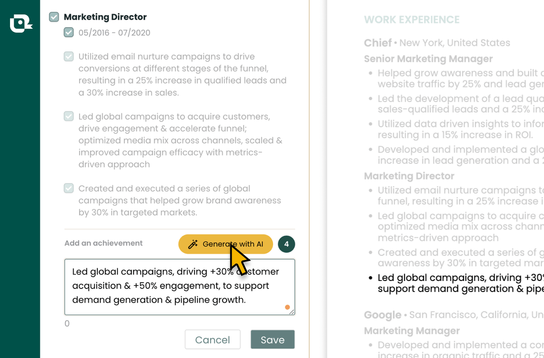 Free AI Resume Builder - Use AI and GPT to Build Your Resume