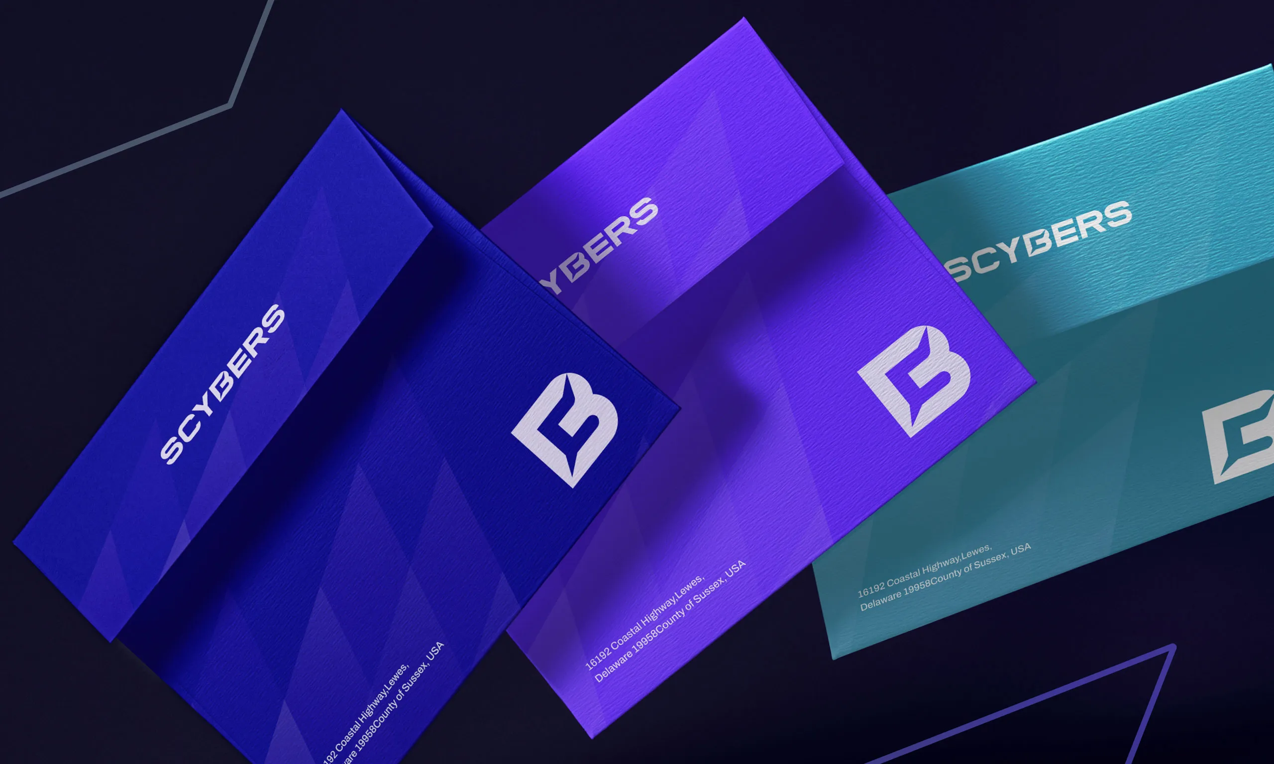 Scybers corporate branding - Amplifyn design