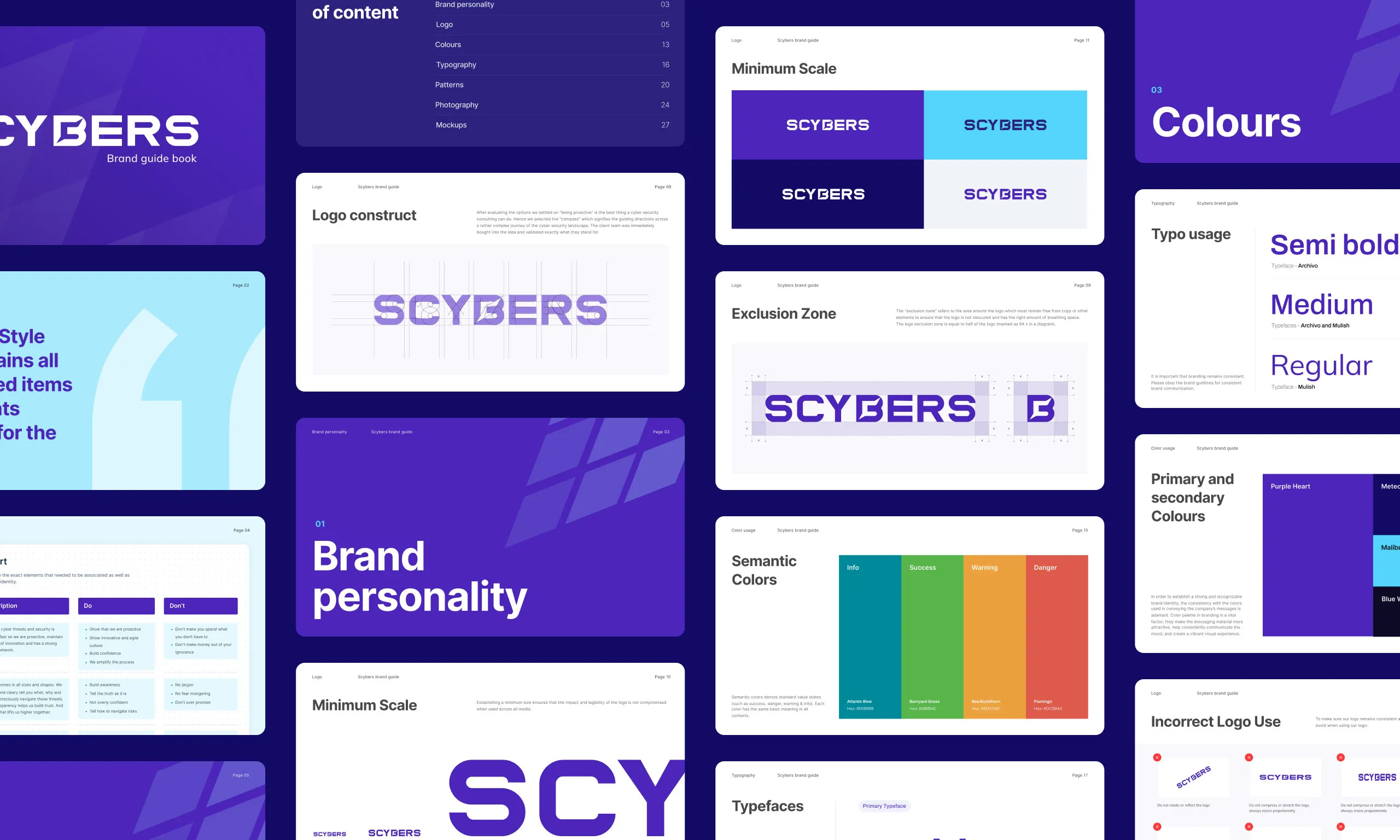 Scybers corporate branding - Amplifyn design