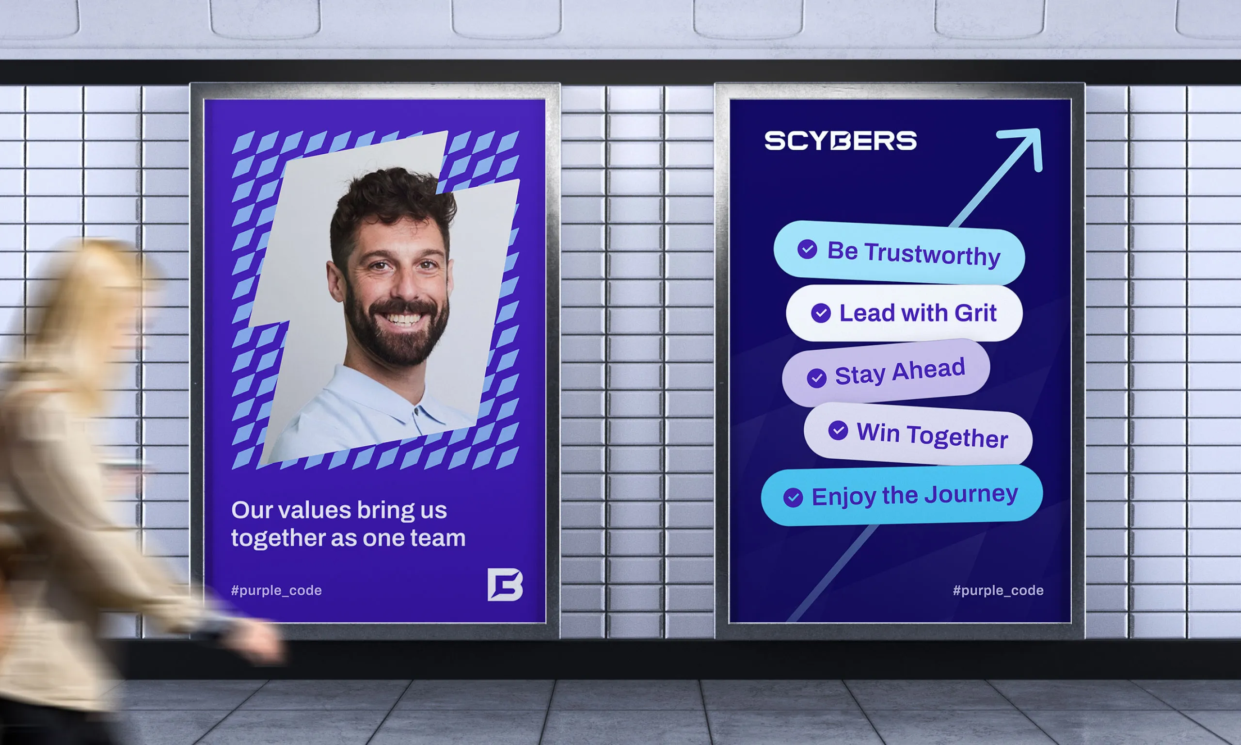 Scybers corporate branding - Amplifyn design